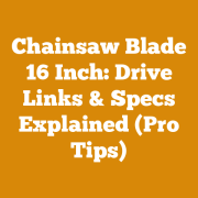 What Is Chainsaw Chain Pitch? Gauge Explained (Pro Guide)